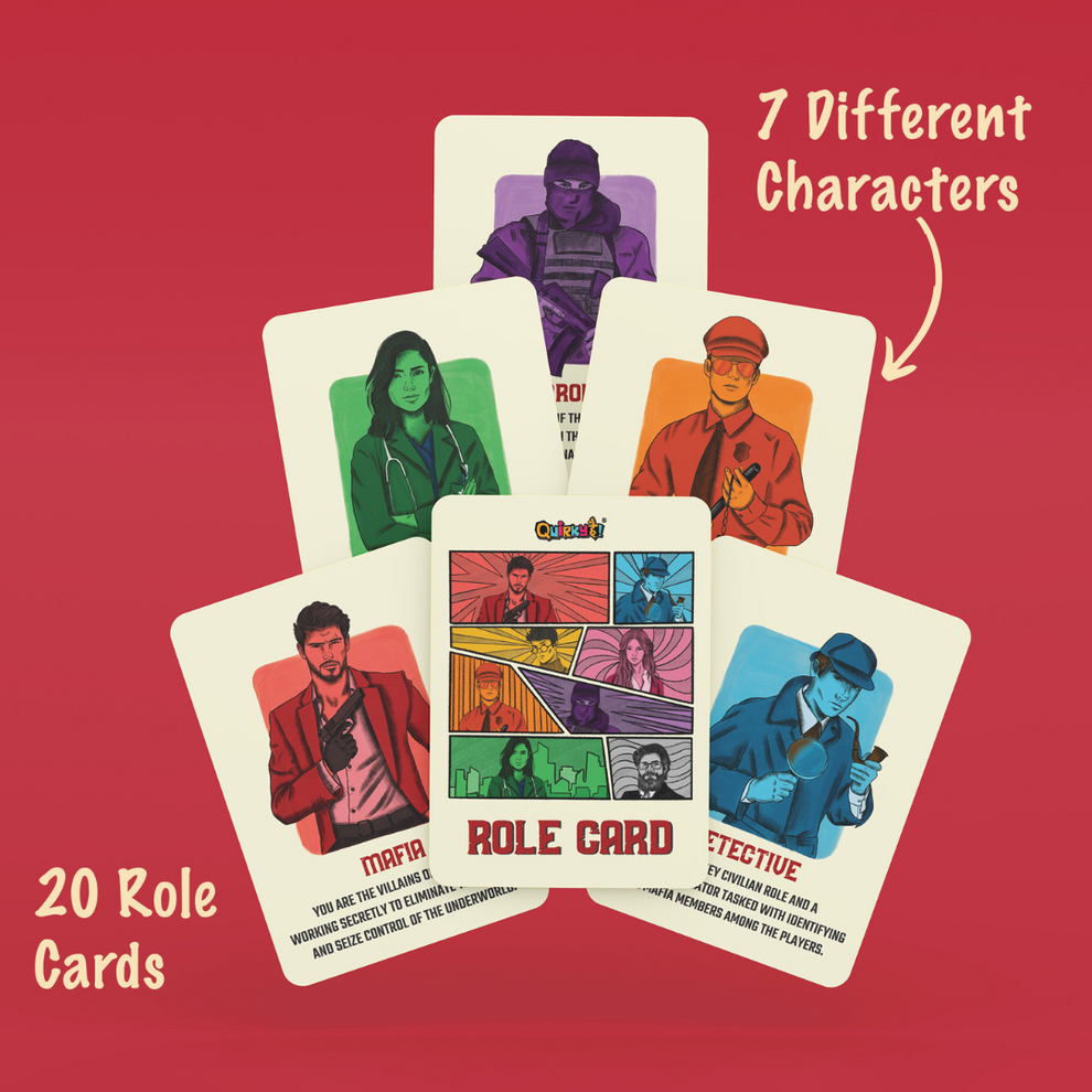 Quirky Hai Mafia City Card Game | Role & Action cards to add unique ...