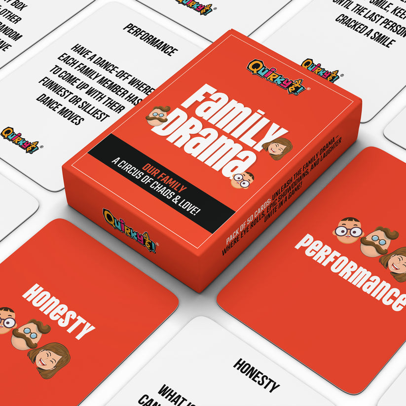 Family Drama- A Fun Family Card Games | Pack of 50 Cards | Perfect ...