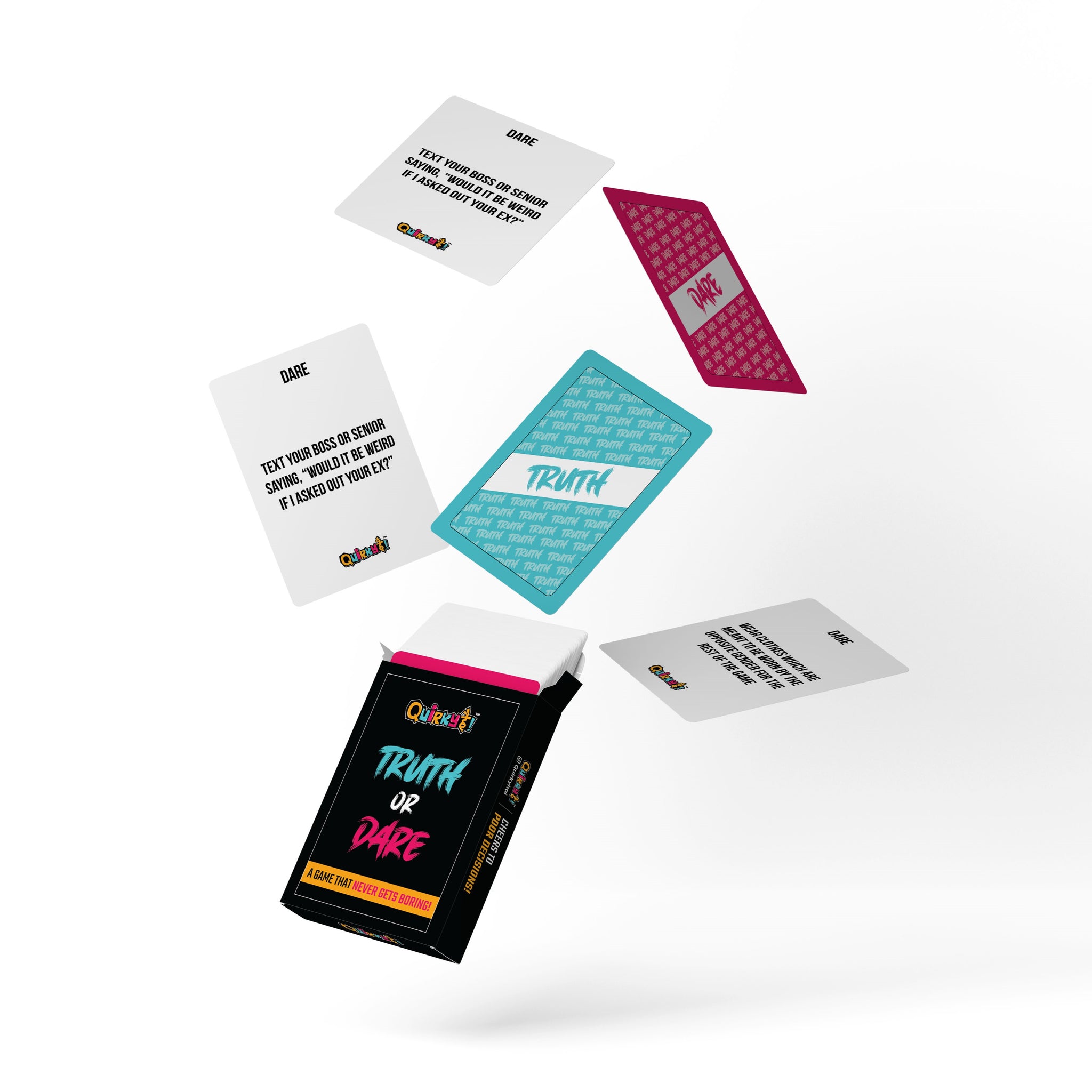 Truth Or Dare Naughty Adult Card Game for Friends & Couples – Quirky Hai