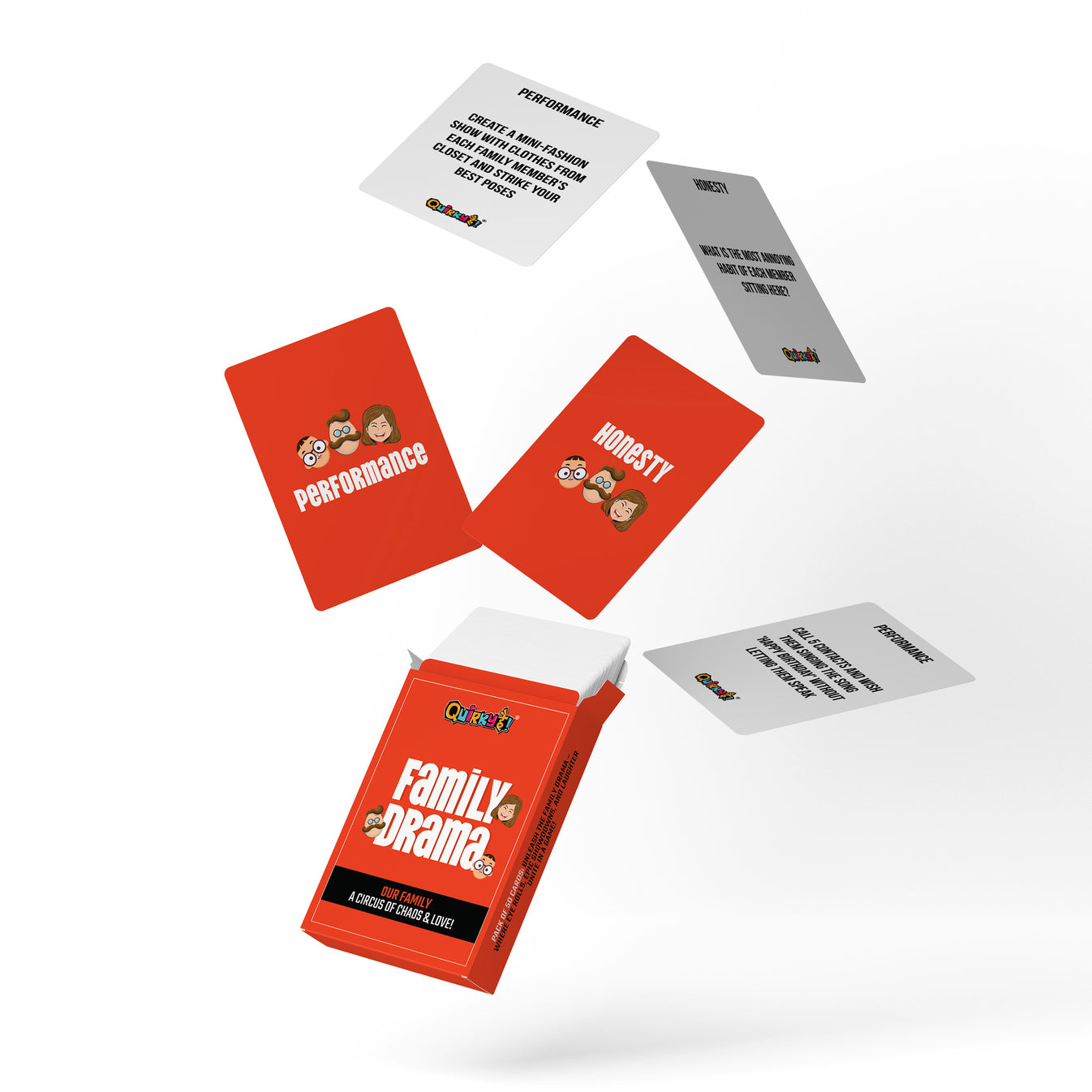 Family Drama- A Fun Family Card Games | Pack of 50 Cards | Perfect ...